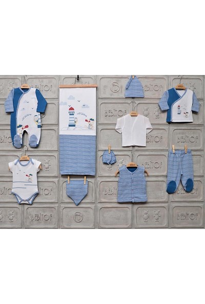 Bebitof Denizci 10'lu Hastane Çıkış Seti Bebitof Denizci 10'lu Hastane Çıkış Seti