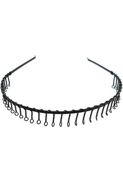 Cihan Aksesuar Kıvrımlı Metal Siyah Taç Kadın Erkek Telli Sporcu Tacı Cihan Aksesuar Kıvrımlı Metal Siyah Taç Kadın Erkek Telli Sporcu Tacı