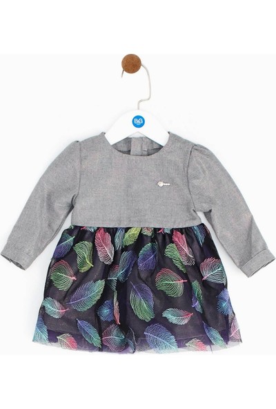 BG Baby Kız Bebek Desenli Elbise