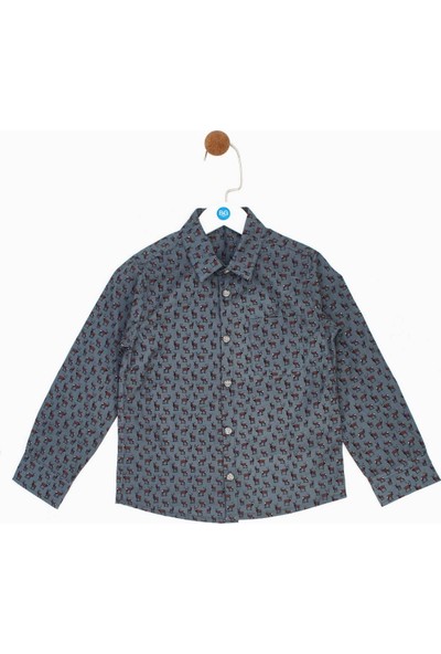B&G Store Nebbati Erkek Çocuk Desenli Gömlek