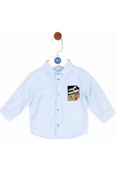 BG Baby Erkek Bebek Mavi Gömlek