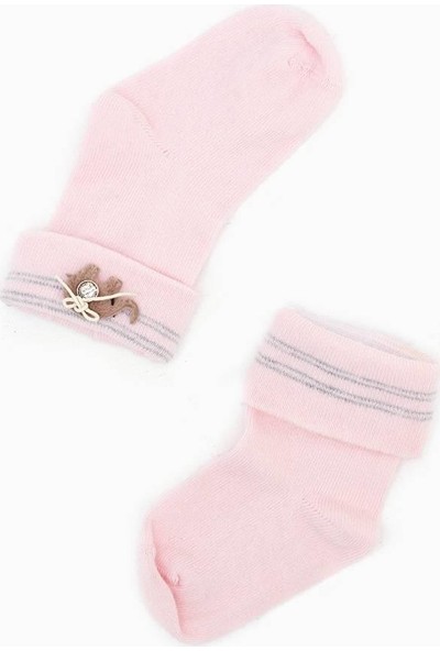 BG Baby Kız Bebek Beyaz-Pembe-Gri Çorap BG Baby Kız Bebek Beyaz-Pembe-Gri Çorap