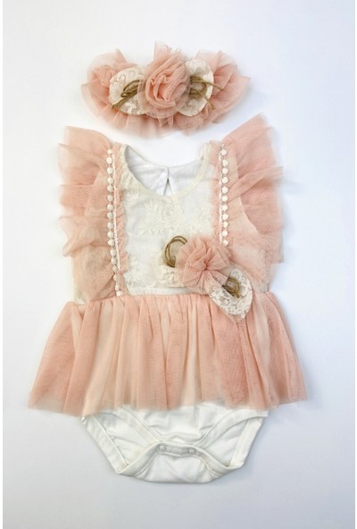 Colored Baby Kız Bebek Fırfır Detaylı Zıbın 2 Parça Colored Baby Kız Bebek Fırfır Detaylı Zıbın 2 Parça