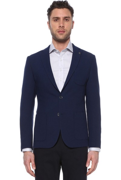 Network Erkek Slim Fit Açık Lacivert Ceket Network Erkek Slim Fit Açık Lacivert Ceket