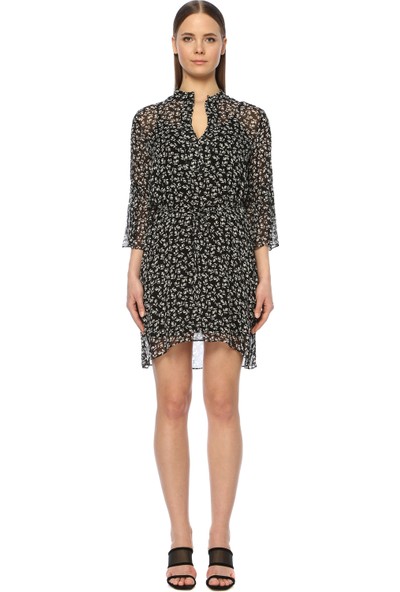 Network Kadın Mini Boy Siyah Elbise