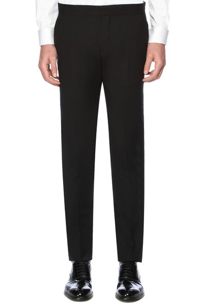 Network Erkek Slım Fit Siyah Smokin Pantolon