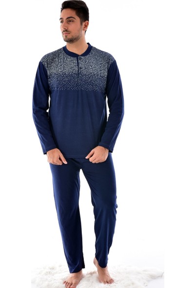 Ri̇molli̇ Erkek 1030 Uzun Kol Süprem Pijama Takımı Lacivert Ri̇molli̇ Erkek 1030 Uzun Kol Süprem Pijama Takımı Lacivert