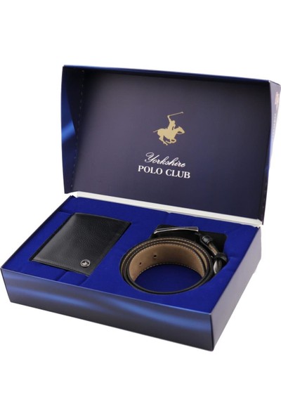 Yorkshire Polo Club Deri Cüzdan Kemer Seti Yorkshire Polo Club Deri Cüzdan Kemer Seti