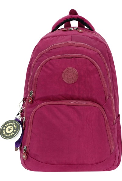 Bevıtton 2100 Krinkıl Kumaş Sırt Çantası Bordo