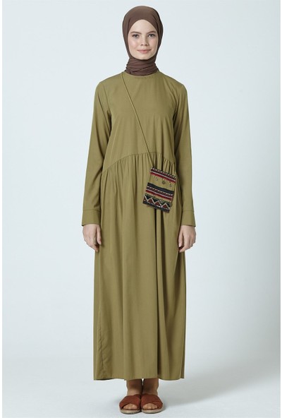 Armine Elbise Yağ Yeşili 9Y9750