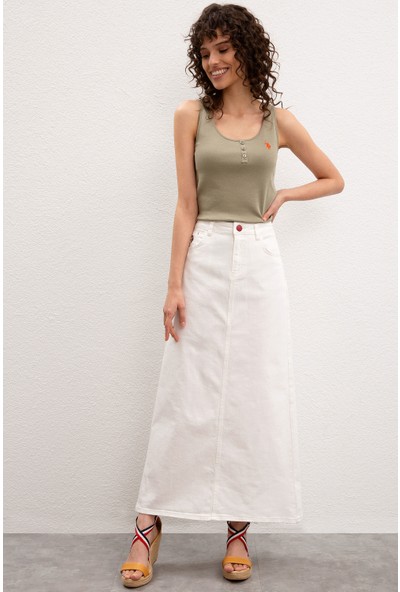 U.S. Polo Assn. Kadın Denim Etek