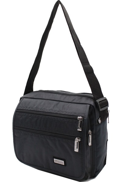 Seventeen 2246 Çok Gözlü Erkek El ve Omuz Askılı Çanta Siyah