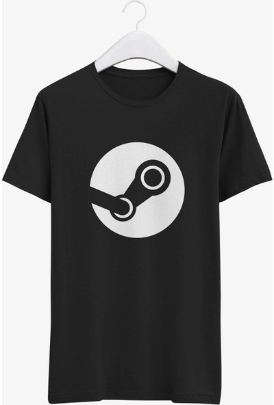 Vectorwear Steam Siyah Gamer Çocuk T-Shirt