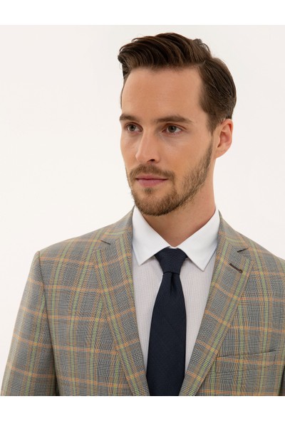 Pierre Cardin Füme Slim Fit Ceket 50225604-VR058 Pierre Cardin Füme Slim Fit Ceket 50225604-VR058