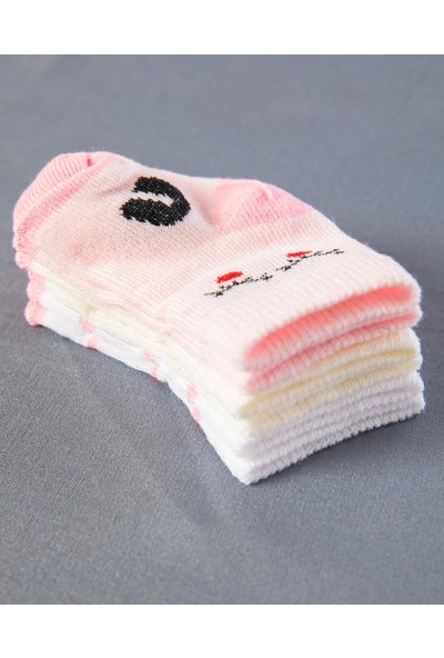 Socks Concept 3lü Paket Renkli Desenli Kız Bebek Çorabı
