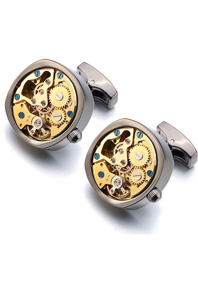 Omark Cotton Saat Mekanizması Goldiegunframe Kol Düğmesi