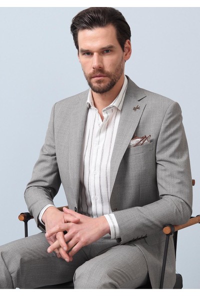 Ramsey Desenli Dokuma Takım Elbise