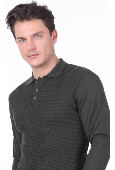 Kip Desenli Örme Triko