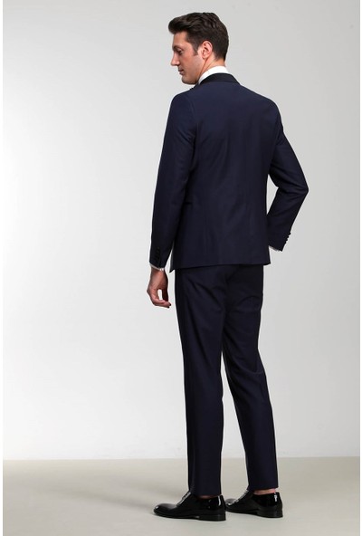 Kip Slim Fit Pilesiz Şal Yaka Smokin Takım Elbise