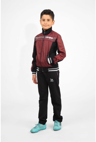 Longer Bordo Paraşüt Çocuk Eşofman Takımı