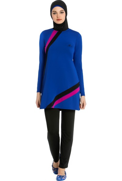 Chelly Kadın Likralı Uzun Kol Tesettür Mayo