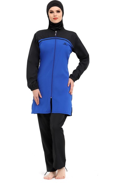 Chelly Kadın Tam Kapalı Fermuarlı Tesettür Mayo