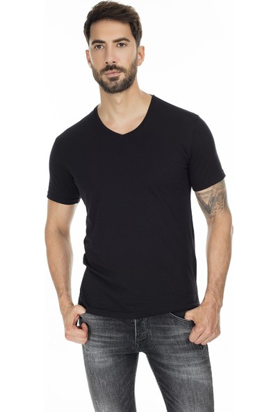 Buratti Basic V Yaka Slim Fit T-Shirt Erkek T-Shirt 5722512V