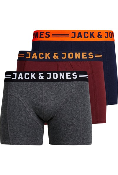 Jack & Jones Erkek BURGUNDY Boxer