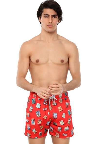 John Frank All Over Erkek Mayo Şort