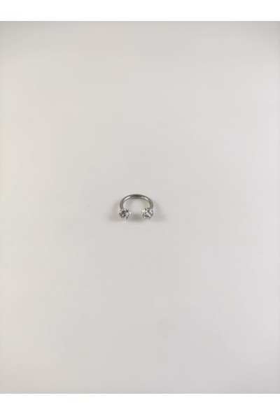 Takıparkxs 316L Cerrahi Çelik Shambala Taşlı 8 mm Septum Piercing
