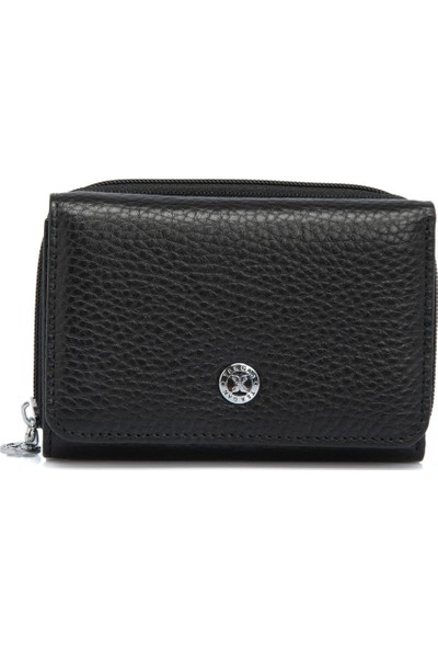 Tergan Siyah Deri Kadın Cüzdanı 05798A41