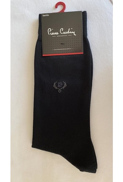 Pierre Cardin Erkek 6'lı Bambu Dikişsiz Çorap (Siyah)
