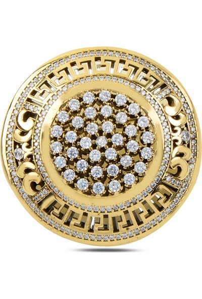 Zuk Collection Gümüş Zirkon Taşlı Otantik Broş Zuk Collection Gümüş Zirkon Taşlı Otantik Broş