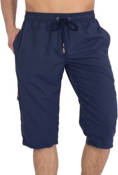 Miami Beach Lacivert Su Itici Özellikli Dijital Desenli Düz Renk Erkek Kapri - 941-LACIVERT Miami Beach Lacivert Su Itici Özellikli Dijital Desenli Düz Renk Erkek Kapri - 941-LACIVERT