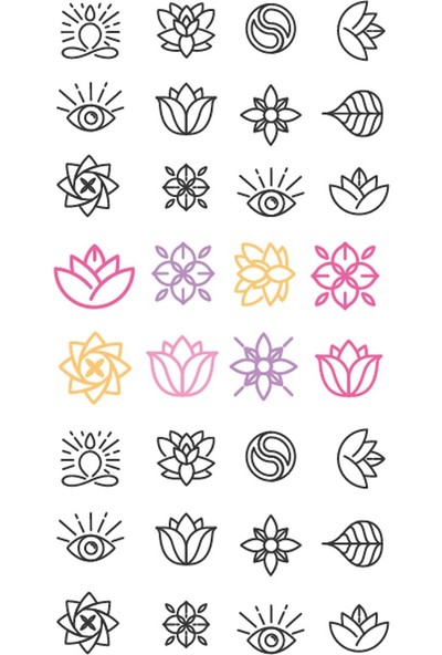 Çiçek Tırnak Dövmesi