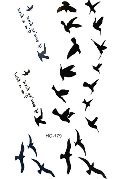 Flash Tattoos Göç El Geçici Dövme