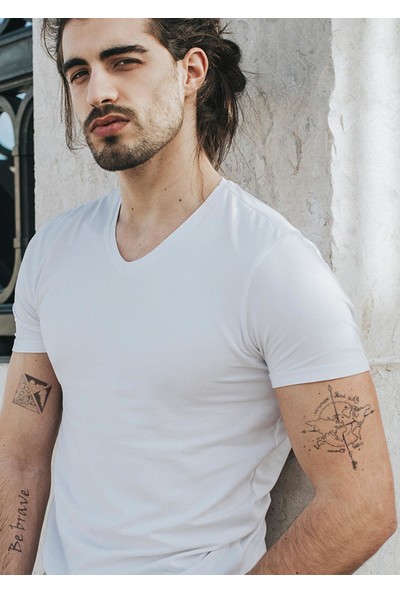 Flash TattoosNeo Flash Tattoo Be Brave Geçici Dövme