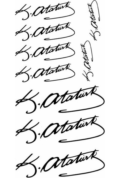 Flash TattoosNeo Flash Tattoo Atatürk İmzası Geçici Dövme Flash TattoosNeo Flash Tattoo Atatürk İmzası Geçici Dövme