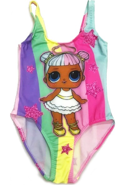 Lfm Dijital Baskılı Kız Çocuk Deniz Mayosu