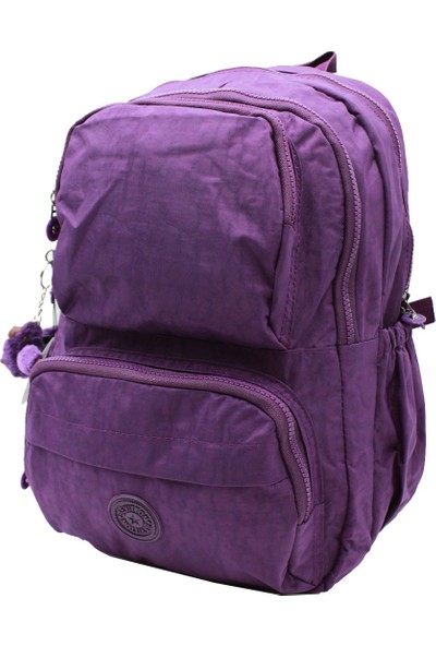 Bevitton 6200 Krinkıl Kumaş Sırt Çantası Mor