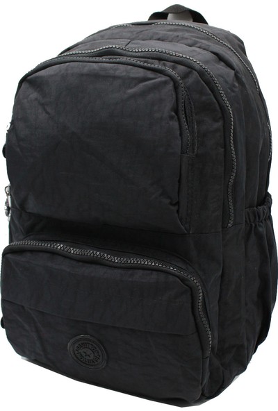 Bevitton 6200 Krinkıl Kumaş Sırt Çantası Siyah