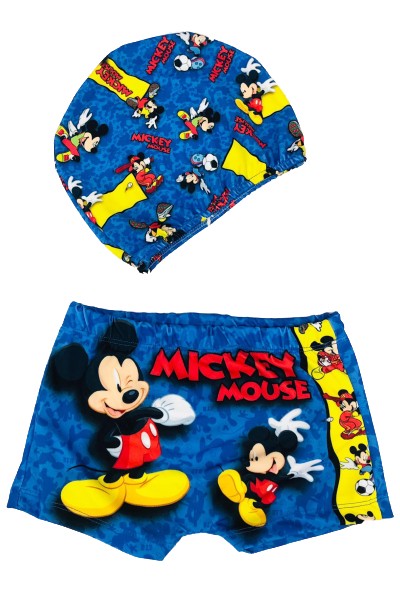 Mickey Mouse Baskılı Çocuk Boxer Mayo - Mickey Mouse Bone