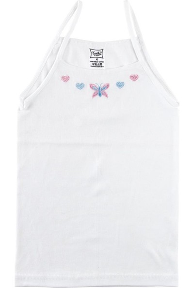 Tutku Kız Çocuk Beyaz 6'lı Paket Ribana İp Askılı Atlet ELF568TUT01656 Tutku Kız Çocuk Beyaz 6'lı Paket Ribana İp Askılı Atlet ELF568TUT01656