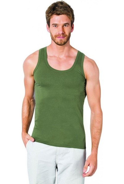 Seher 6'lı Paket Büyük Beden Renkli Erkek Atlet Battal Erkek Atlet