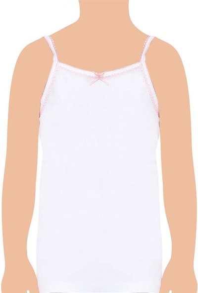 Seher 12'li Paket Kız Çocuk İp Askılı Oyalı Atlet