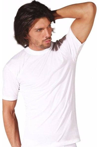 Seher 6'lı Paket Sıfır Yaka Yarım Kol Erkek Fanila