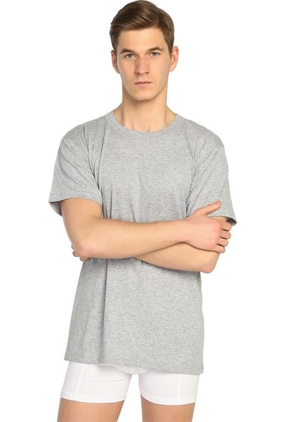 Seher 6'lı Paket Sıfır Yaka Yarım Kol Erkek Fanila