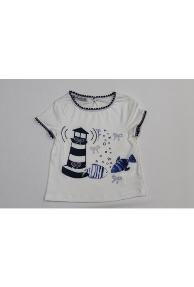 Hapşıı Kids Taşlı Deniz Feneri Kız Çocuk T-Shirt