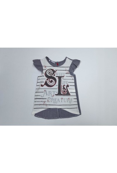 Hapşıı Kids Ekose Sırt Fermuarlı T-Shirt