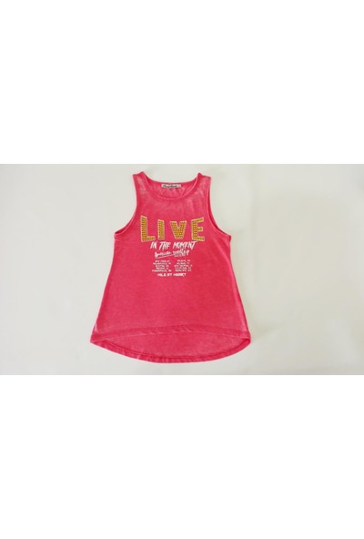 Hapşıı Kids Live Baskılı Askılı Kız Çocuk T-Shirt